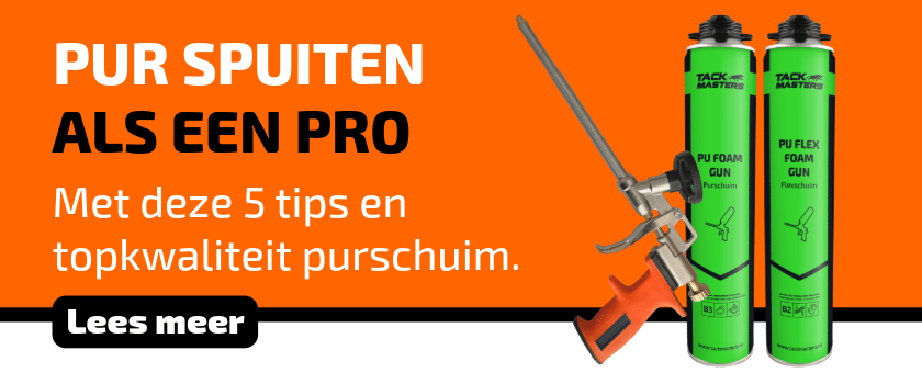 Pur spuiten: kan je dit zelf doen? 5 tips voor gebruik van purschuim